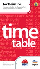 時刻表と路線図-シドニーの電車-シドニーで失敗しないための生活術